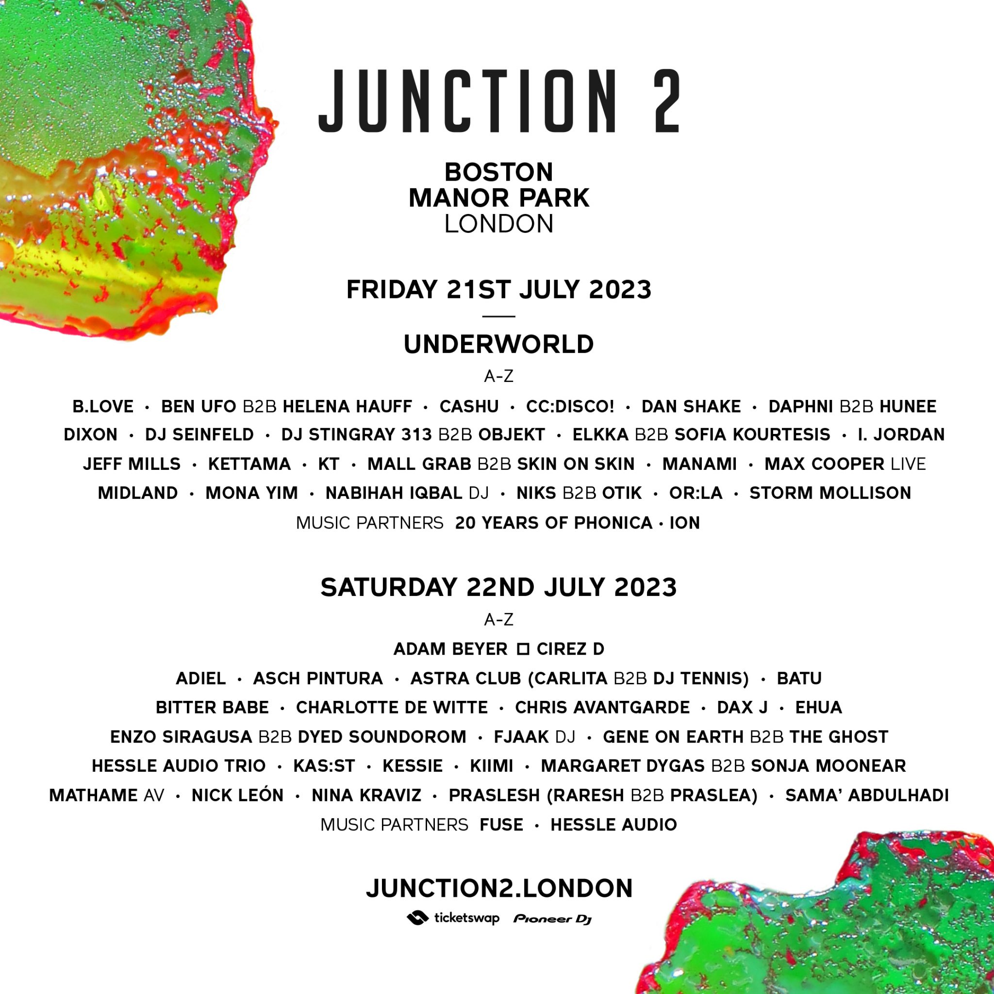 JUNCTION 2 COMPLETA SU LINE UP PARA 2023. - FIESTA y BULLSHIT