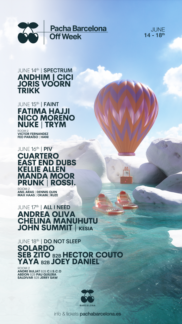 PACHA BARCELONA PRESENTA 5 NOCHES ESPECIALES PARA LA SEMANA DEL OFF ...