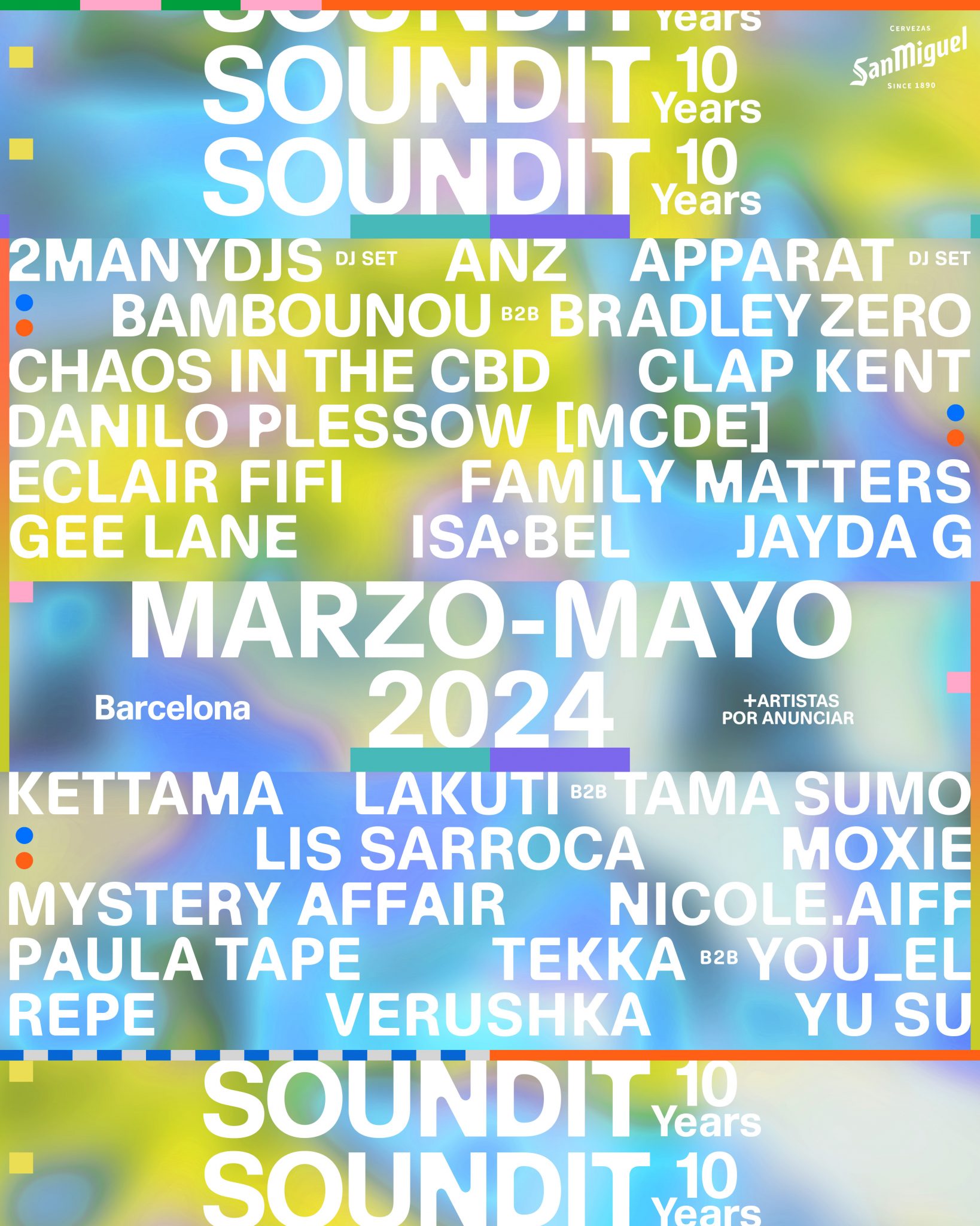 SOUNDIT ANUNCIA EL CARTEL COMPLETO DE SU DÉCIMO ANIVERSARIO CON SEIS FECHAS Y DOS LOCALIZACIONES ...